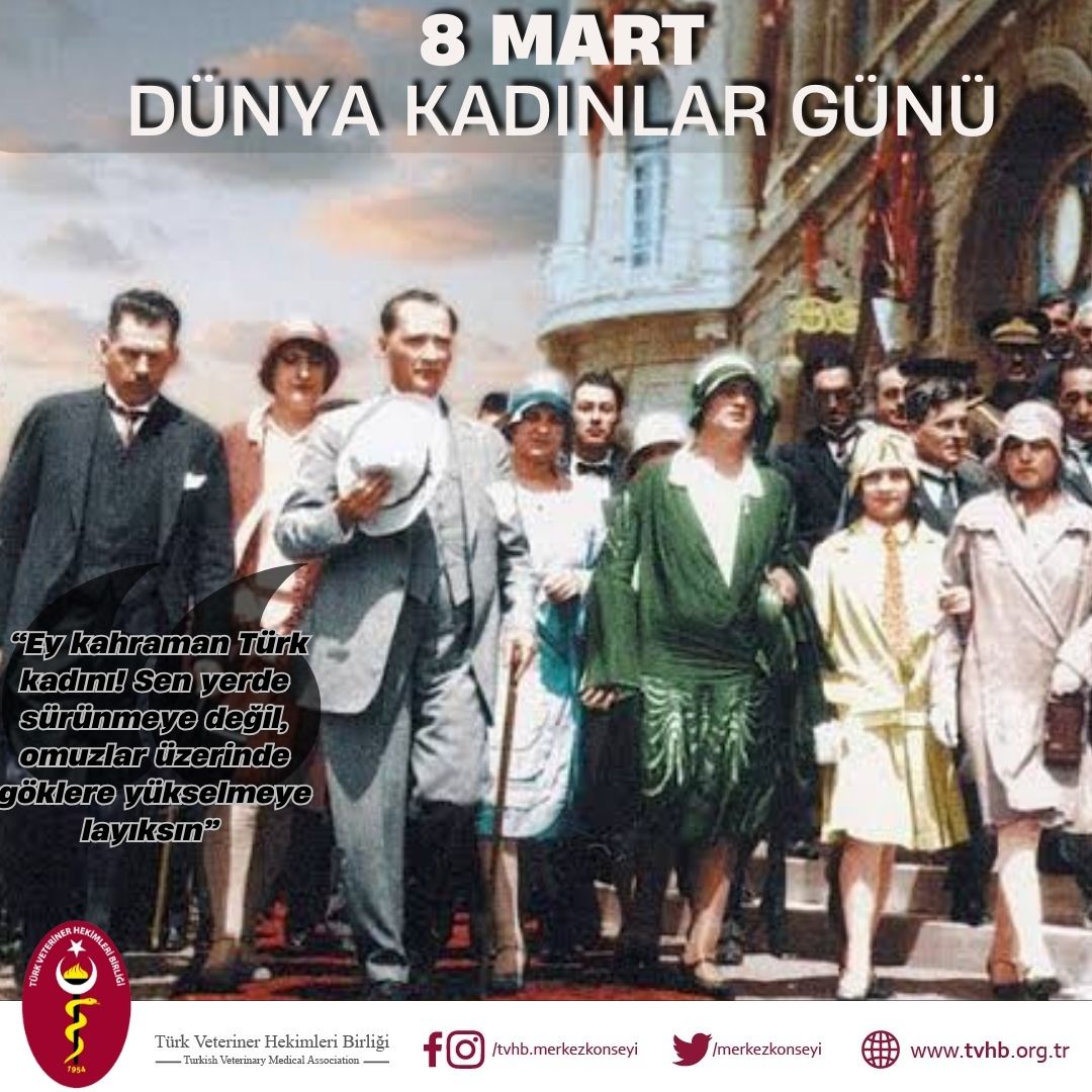 8 Mart Dünya Kadınlar Günü Mesajı – Türk Veteriner Hekimleri Birliği